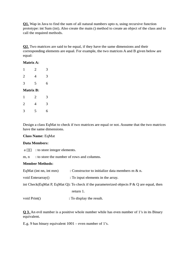 Class 11 Comp Proj (FT NEW) | PDF | Matrix (Mathematics) | Integer