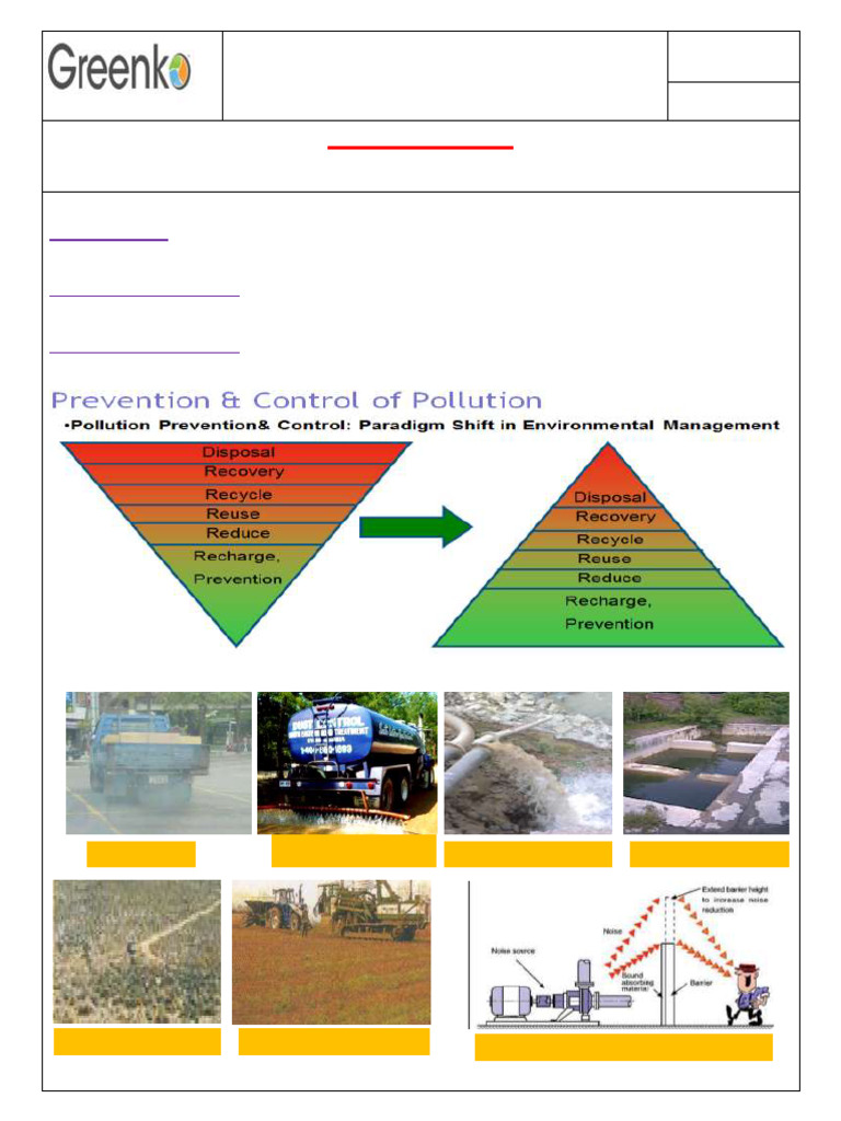 Safety Alert - 27 Environment Control | PDF | Pollution | Waste