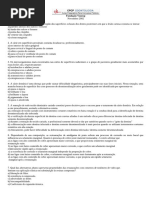 Simulado Periodontia 20 Questoes | PDF | Áreas da odontologia | Especialidades médicas