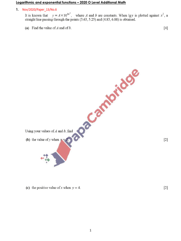Logarithmic & Exponential Functions Guide | PDF