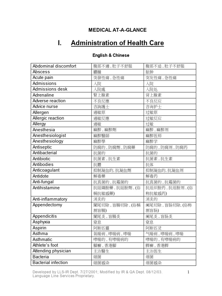 Medical Terminology Reference Guide | PDF | Medical Specialties ...