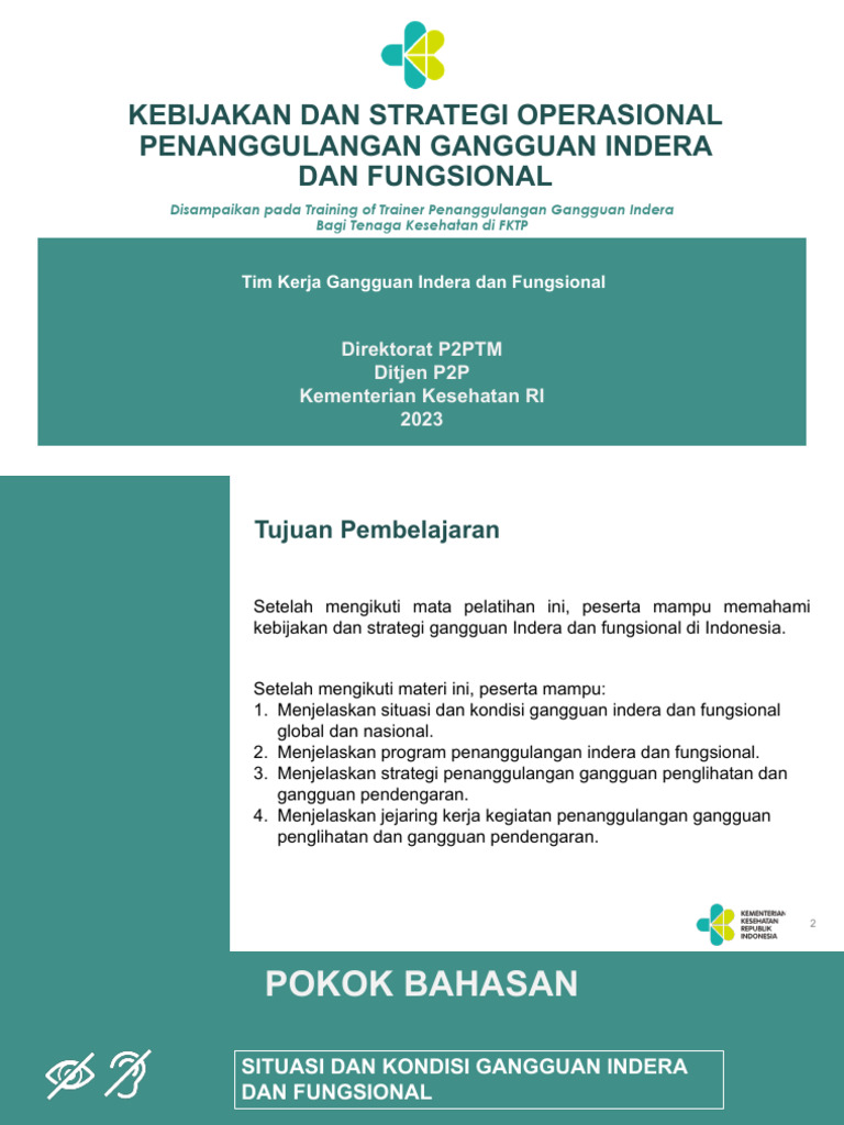 Strategi Penanggulangan Gangguan Indera | PDF