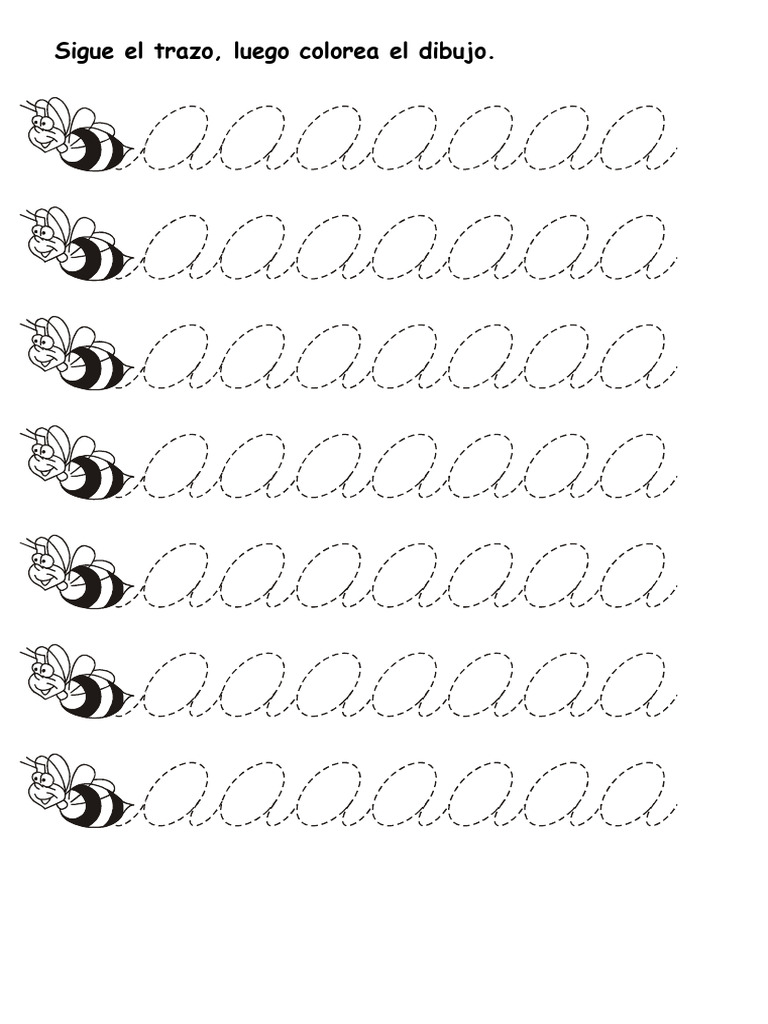 Trazo de Las Vocales | PDF