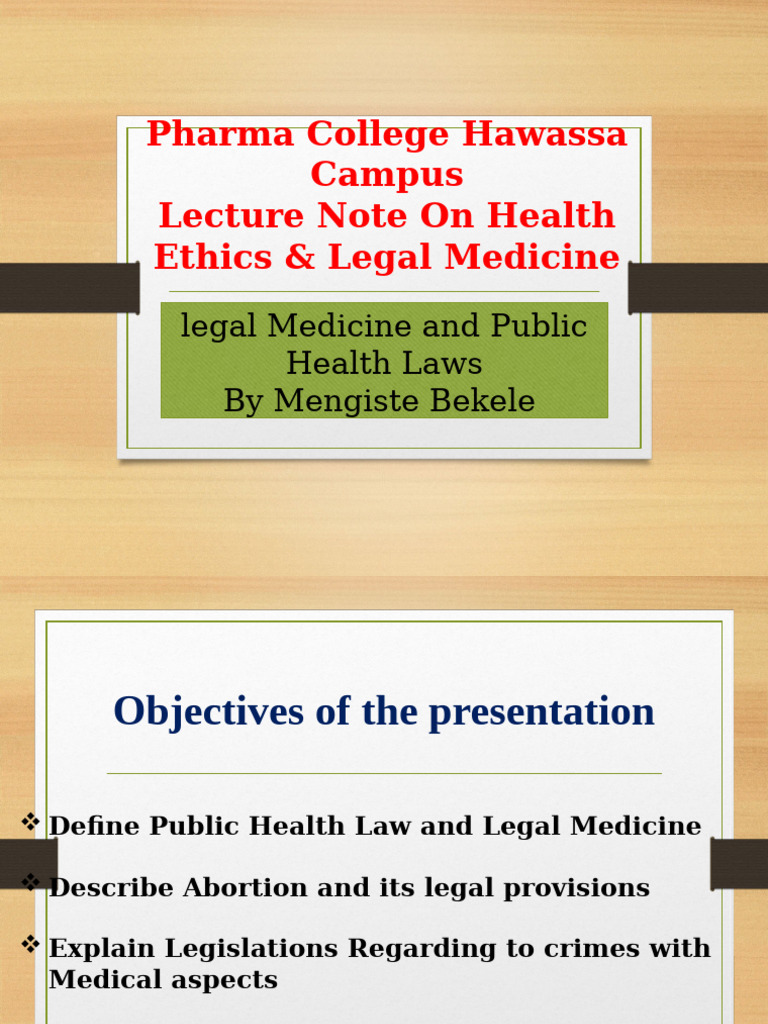 Public Health Law and Ethics Overview | PDF | Abortion | Pregnancy