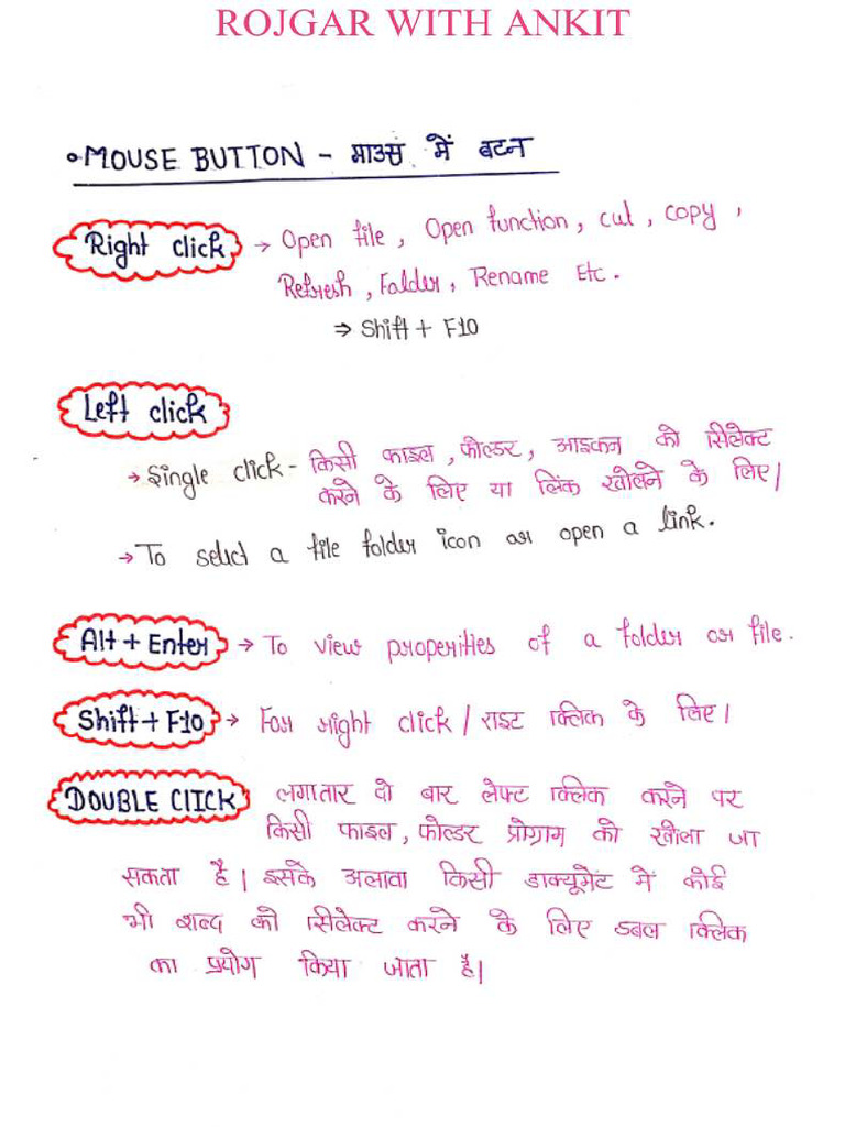 002 Computer Knowledge by Shivam Sir Computer Hardware Input D | PDF
