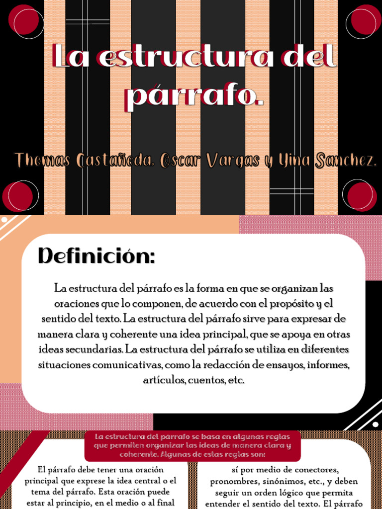 Estructura y tipos de párrafos | PDF | Oración (Lingüística)