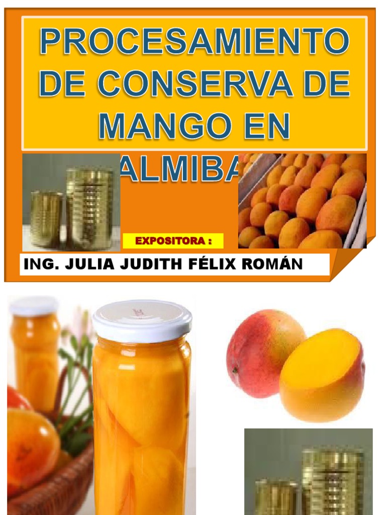Receta de Conserva de Mango | PDF | Agua | Química