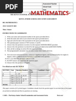 PSAC Grade 6 Mathematics 2024 | PDF