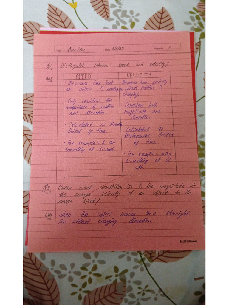 Physics Holiday Homework | PDF