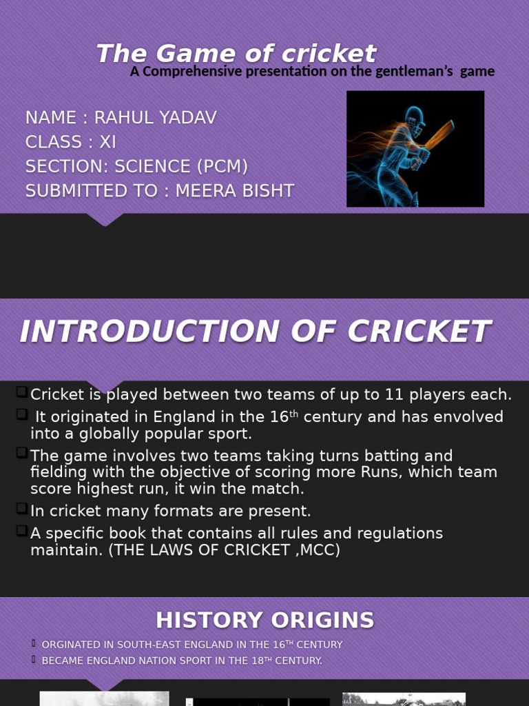 CRICKET | PDF | Bowling (Cricket) | Cricket