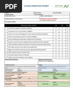 Critical Lifting Permit Template | PDF | Personal Protective Equipment ...