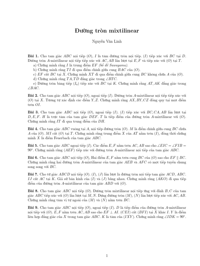 So 26 - Đư NG Tròn Mixtilinear | PDF