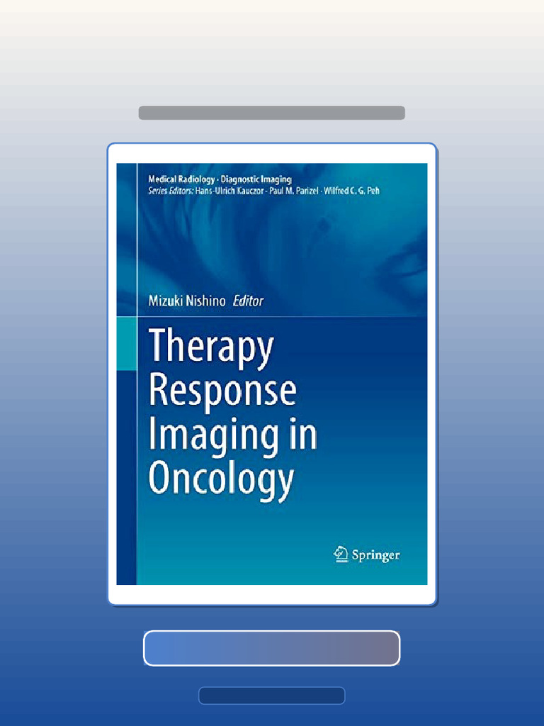Therapy Response Imaging in Oncology Medical Radiology Ebook and ...