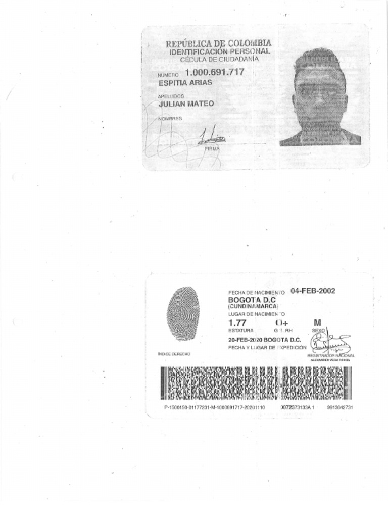 CC Planilla Julian Espitia | PDF