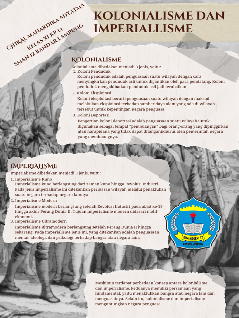 Kolonialisme Dan Imperialisme - Tugas Chikal M.A | PDF