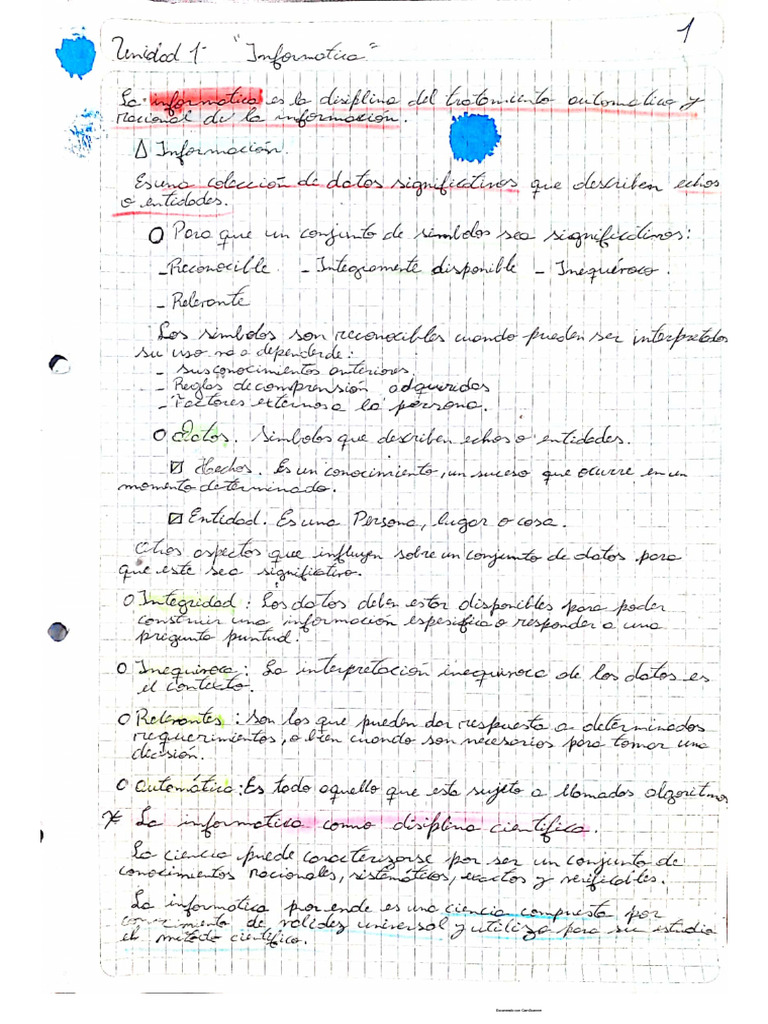 Apunte Informática - 1 | PDF