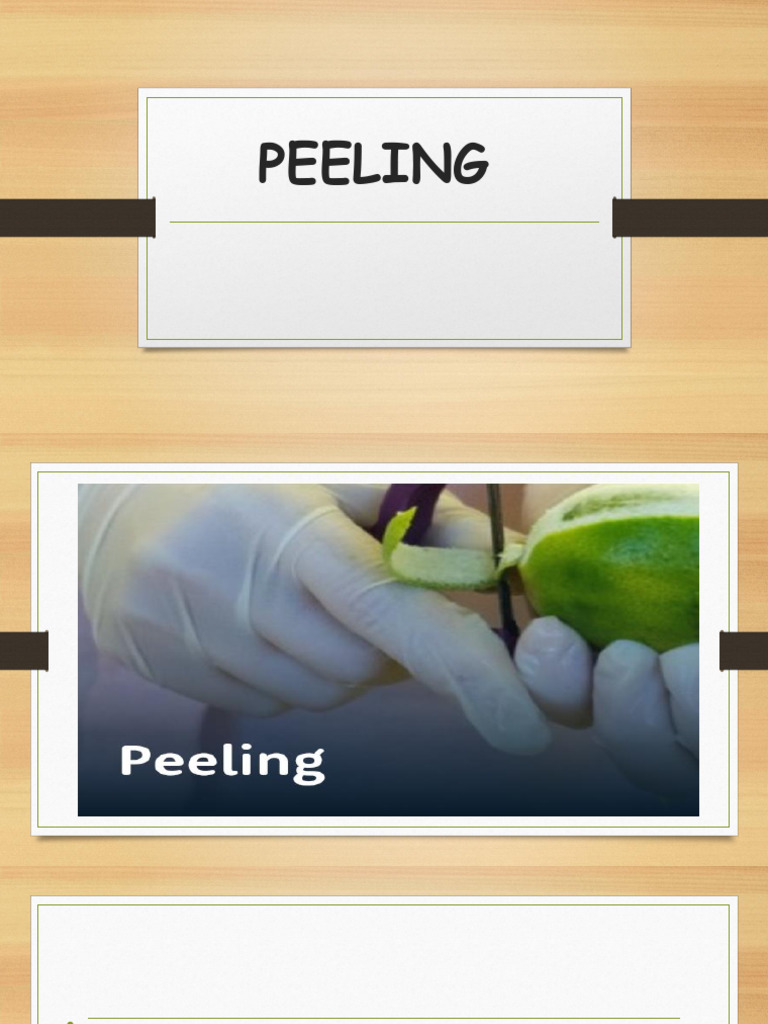 Peeling Methods in Food Processing | PDF | Sodium Hydroxide | Vegetables