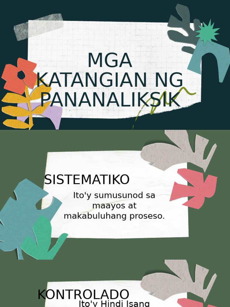 Katangian NG Pananaliksik | PDF