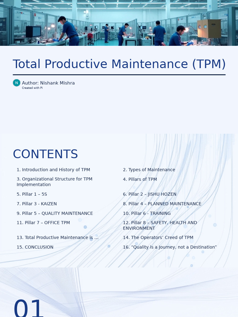Total Productive Maintenance | PDF | Reliability Engineering | Business