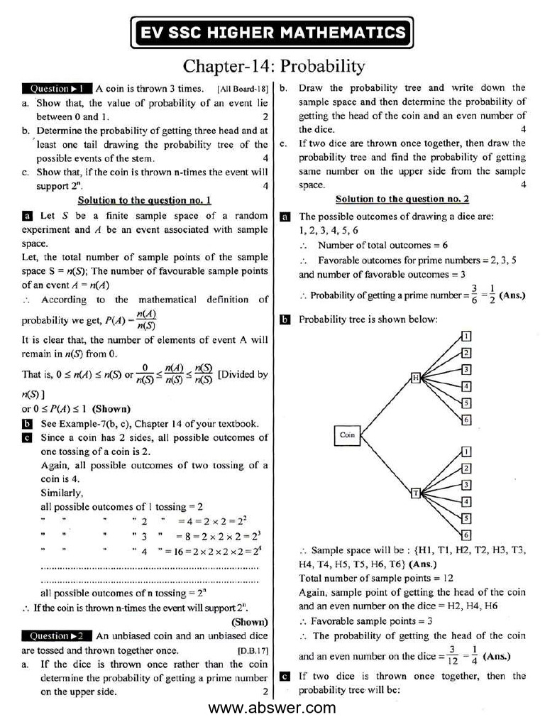 Chapter 14 - Probability | PDF