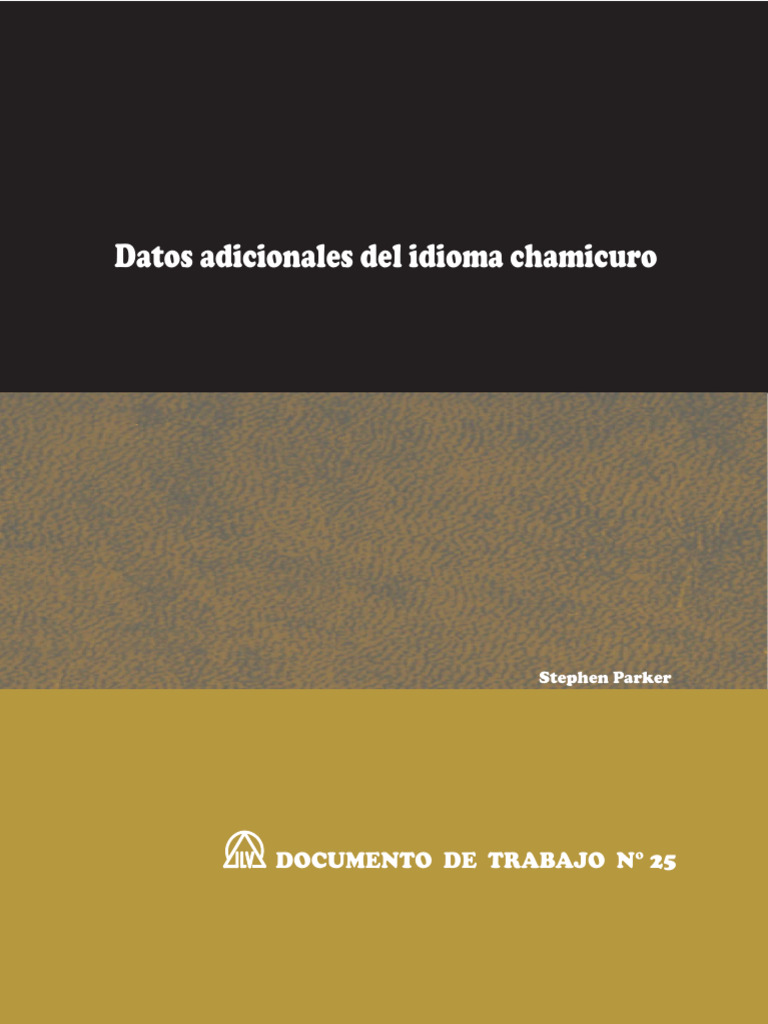 Datos Adicionales Del Idioma Chamicuro 1 | PDF