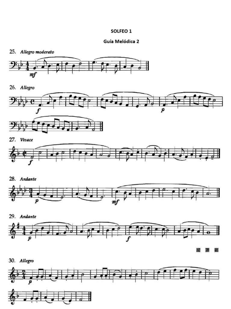 Solfeo 1 - Melodias 2 | PDF