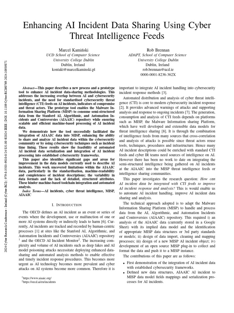 AI Incident Data Sharing Enhancement | PDF | Artificial Intelligence ...