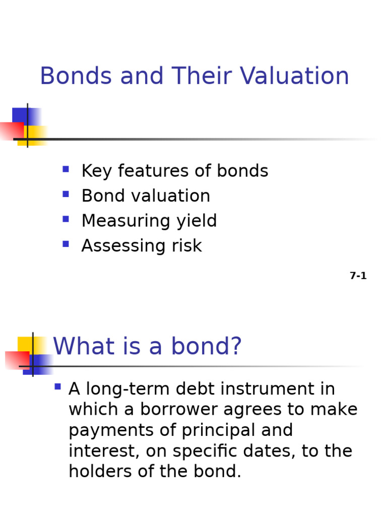 Bond Valuation and Key Features Guide | PDF | Bonds (Finance) | Bond ...