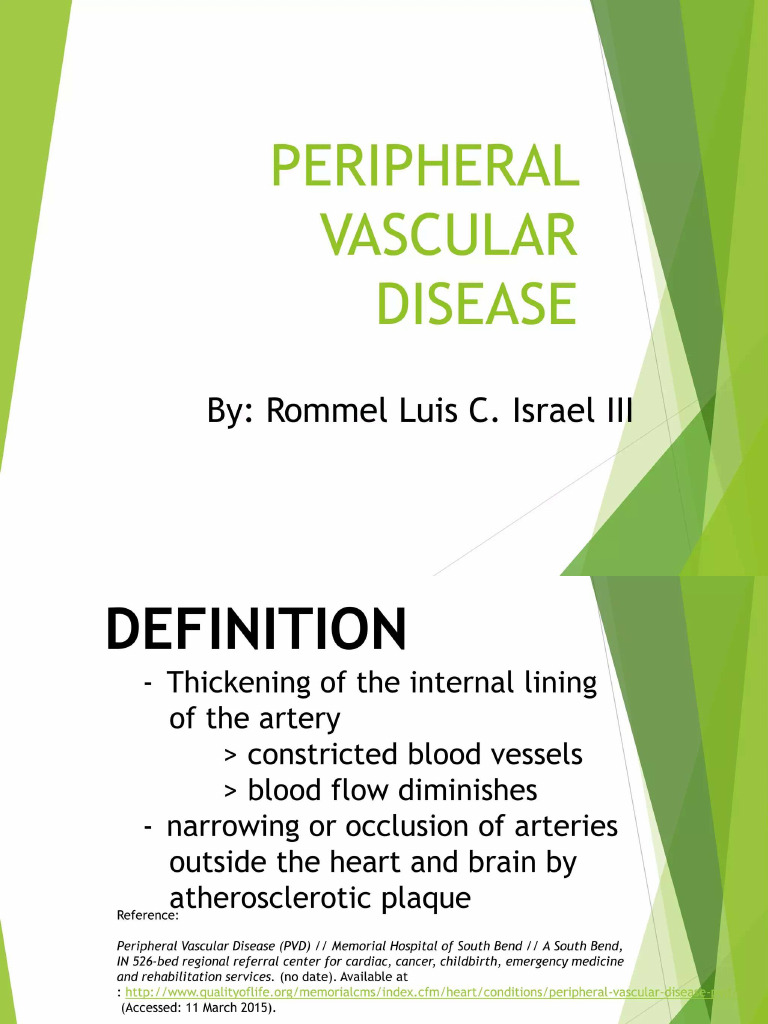 Peripheral Vascular Disease | PDF