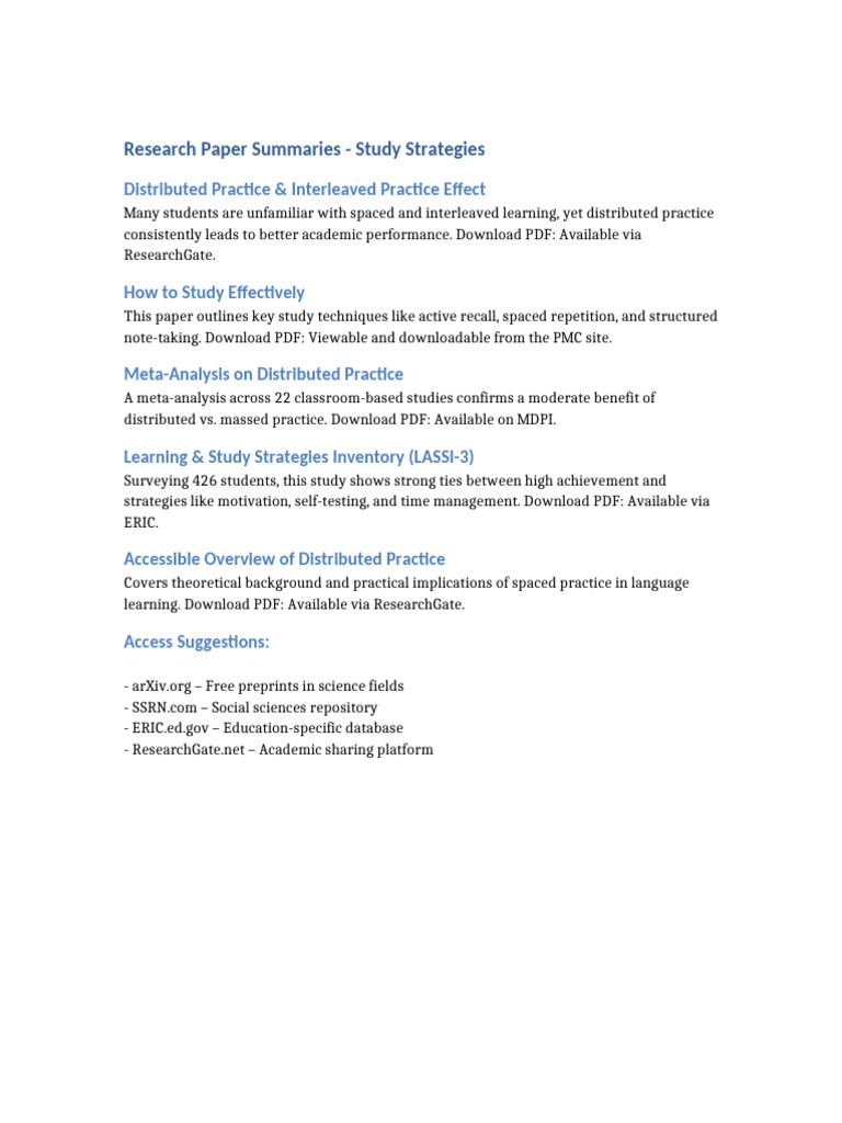 Research Paper Summary | PDF