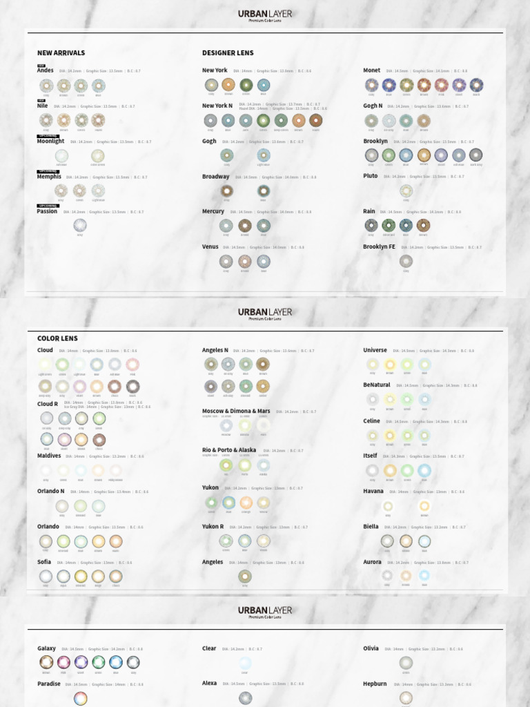 Urban Layer Color Catalog Jan2025L | PDF | Green | Light