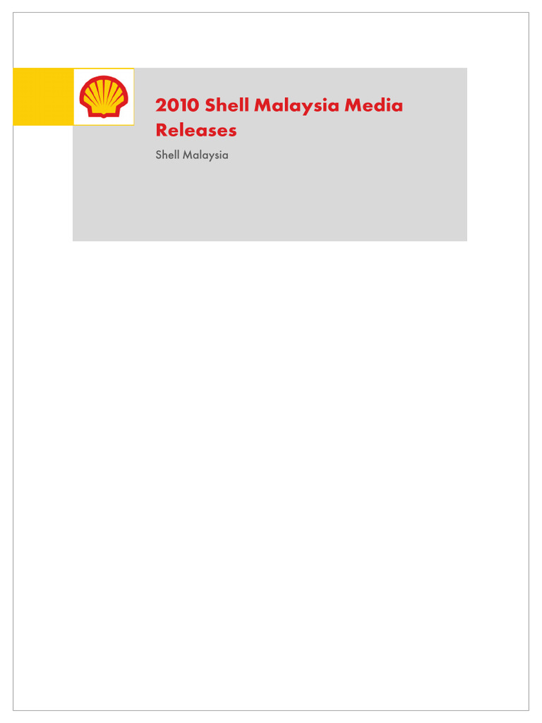 2010 Shell Malaysia Press Releases Archive | PDF