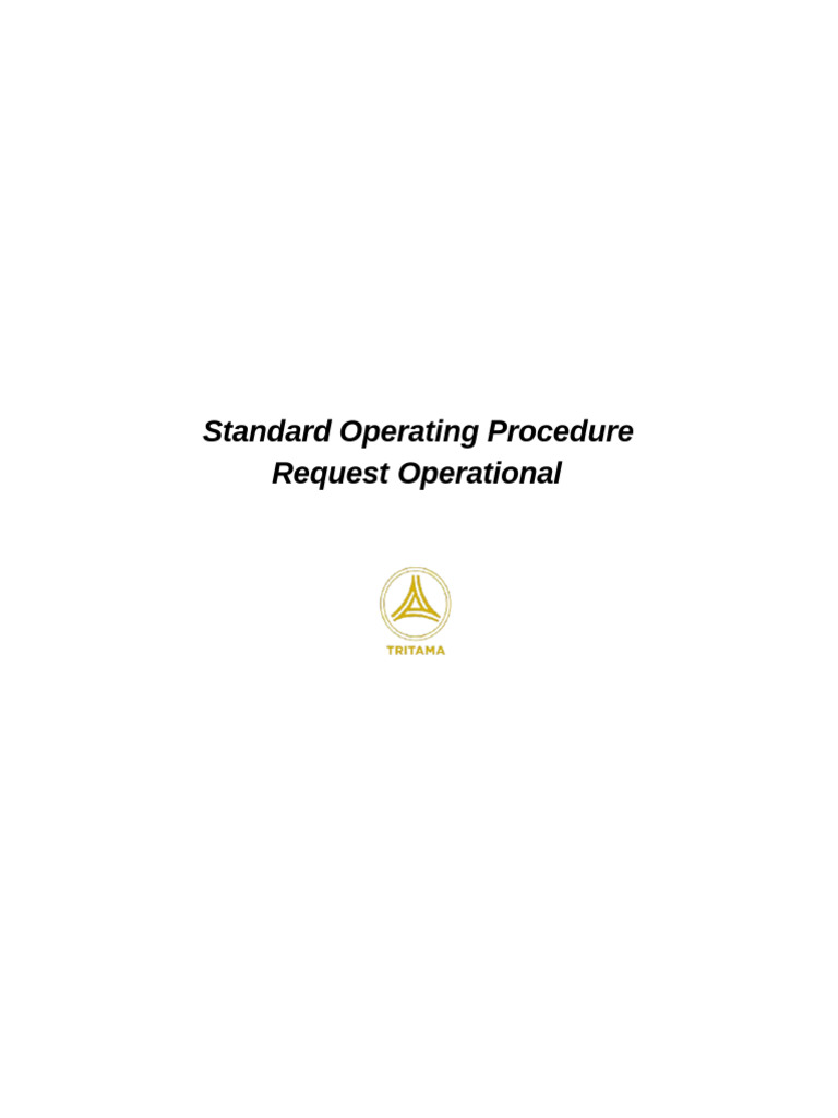 SOP Request OPS | PDF