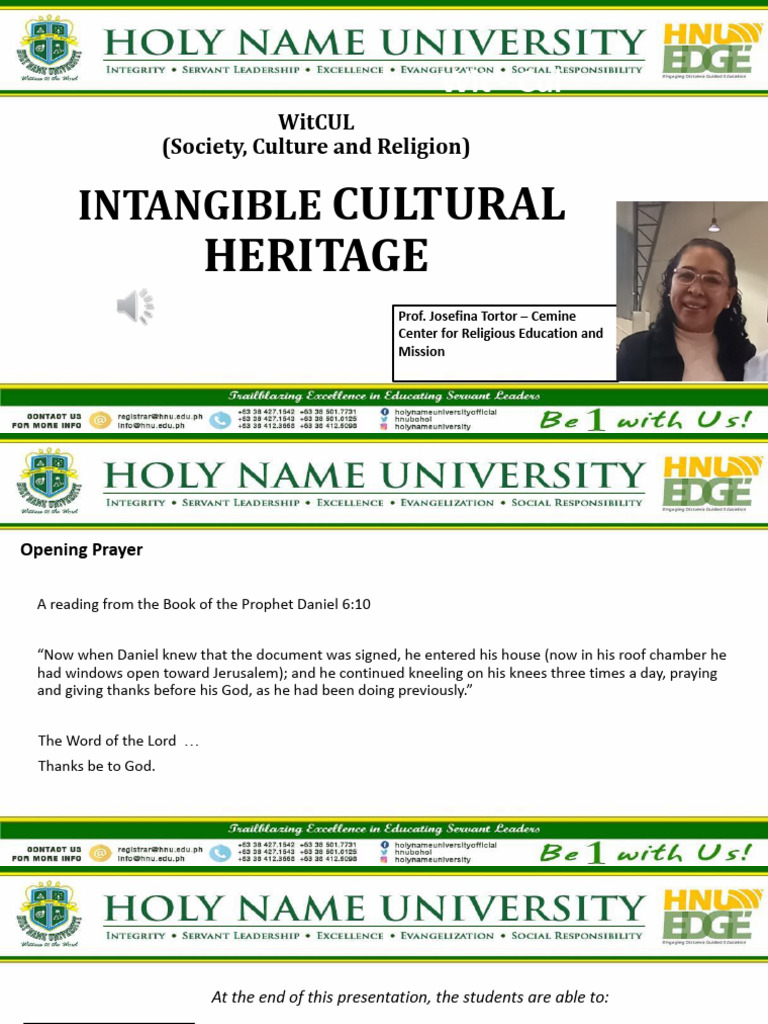 Understanding Intangible Cultural Heritage | PDF | Cultural Heritage