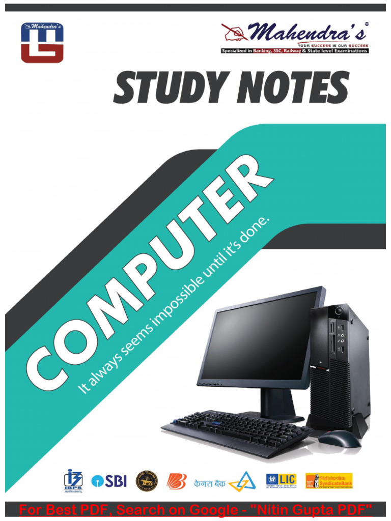 Competitive Exam Study Notes PDF | PDF | Computer Network | Databases