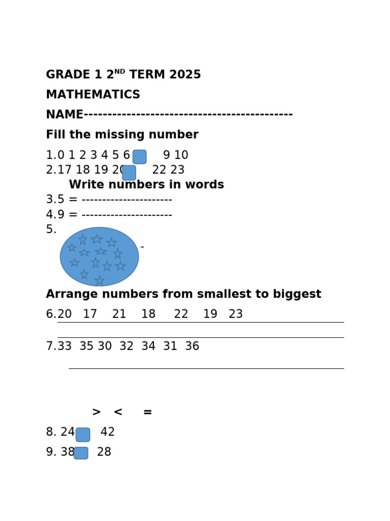 GR1 Maths 2025 | PDF