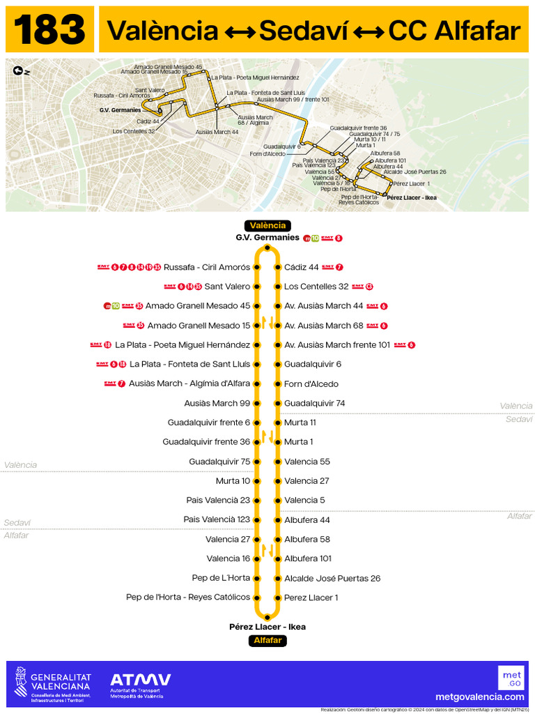 Linea 183 Valencia Sedavi 20241212 | PDF