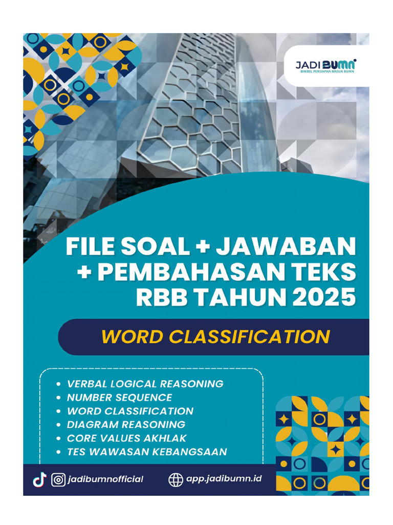PDF Soal Word Classification | PDF