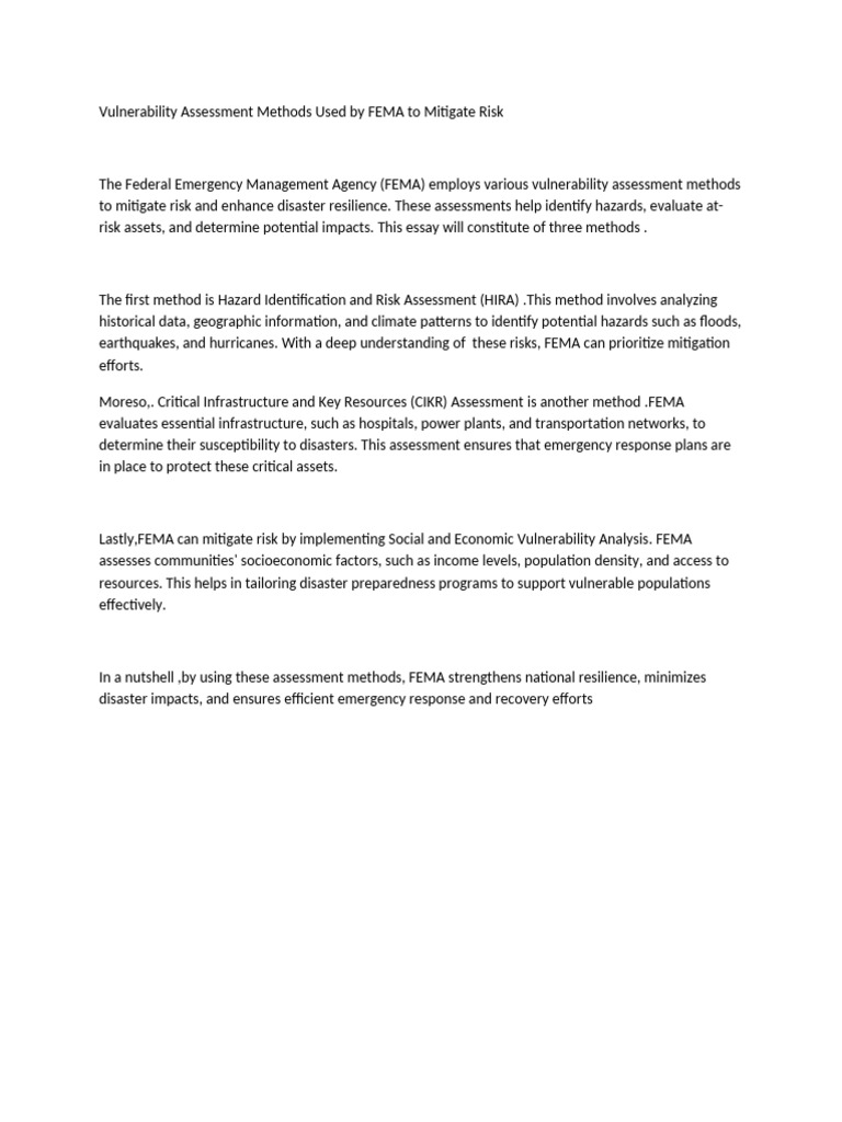 Vulnerability Assessment | PDF