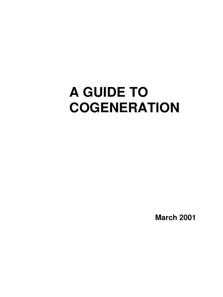 Educogen Cogen Guide | PDF | Cogeneration | Internal Combustion Engine