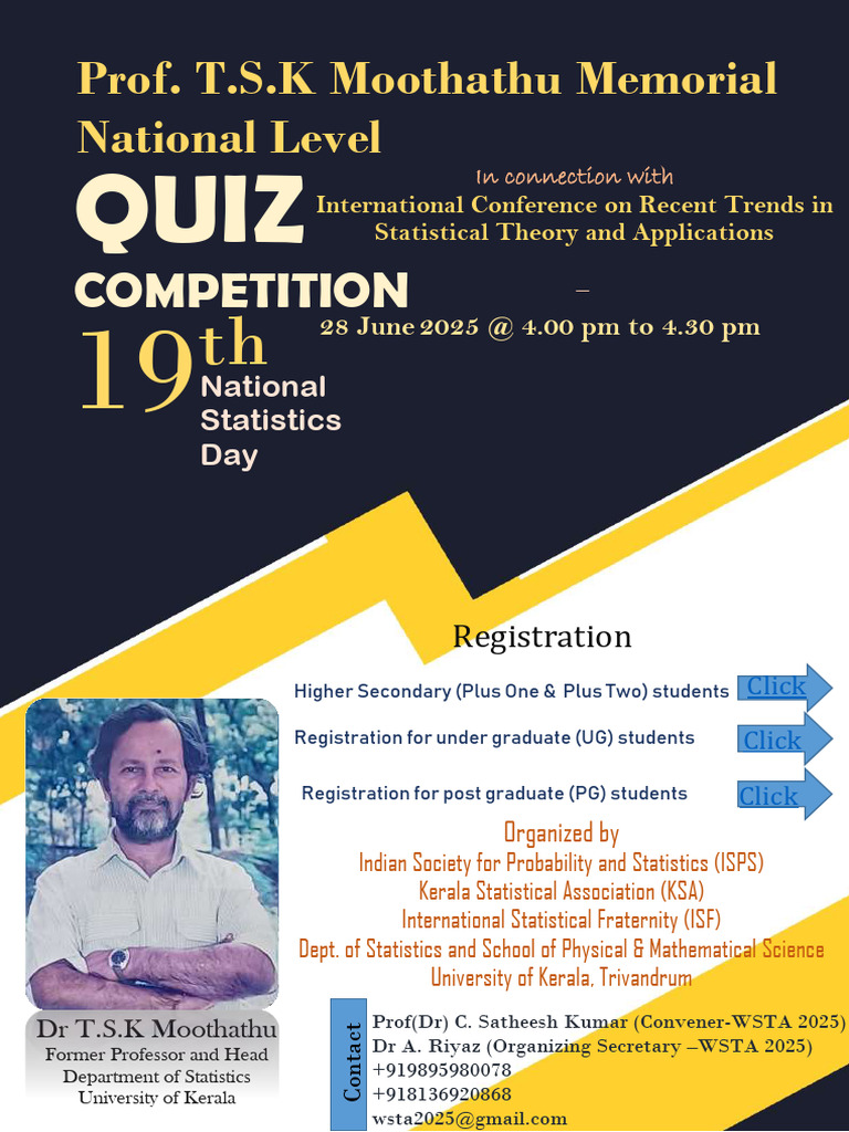 WSTA 2025 Quiz Competition Brochure | PDF