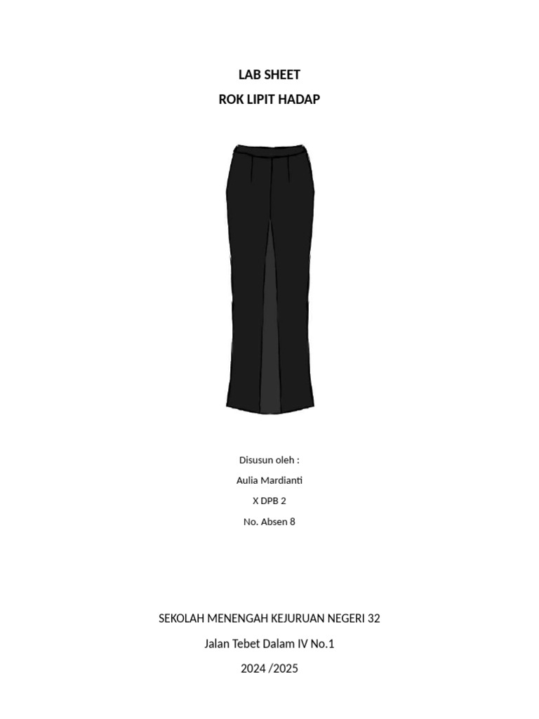 A Mardianti (Lab Sheet Rok Lipit Hadap) | PDF