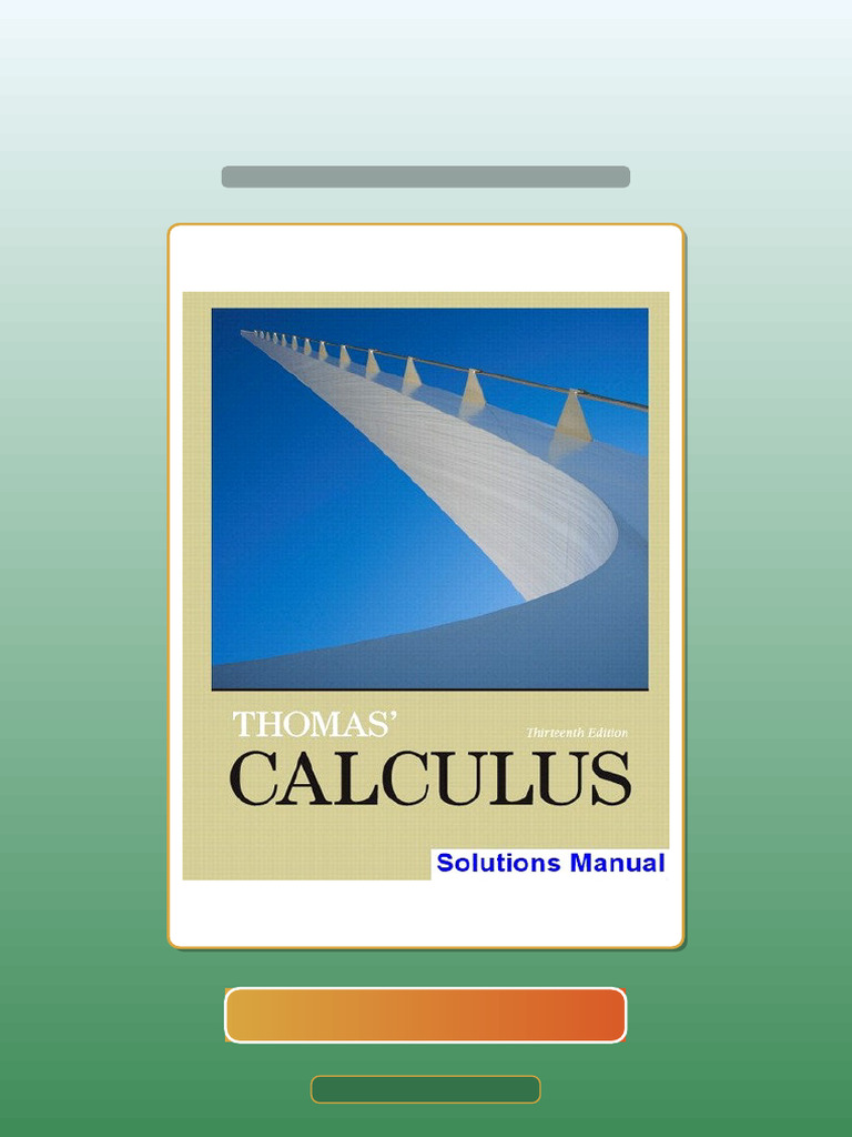 Thomas Calculus 13th Edition Thomas Ebook and TestBank Bundle Fast ...