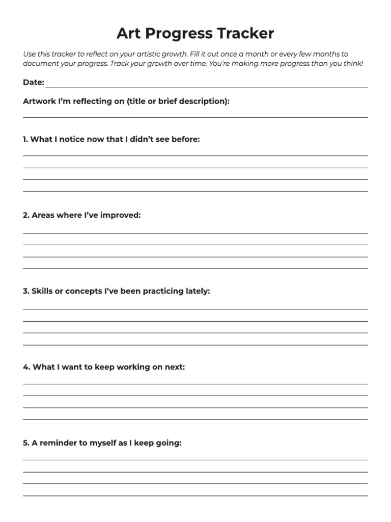 Art Progress Tracker | PDF