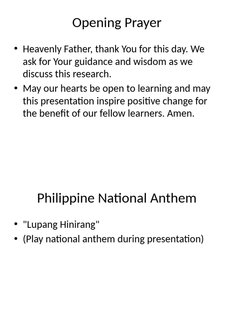 Reading Comprehension Research Presentation | PDF