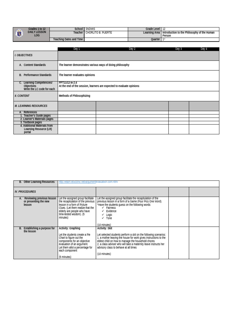 Week e - Evaluate Opinions | PDF | Argument | Logic