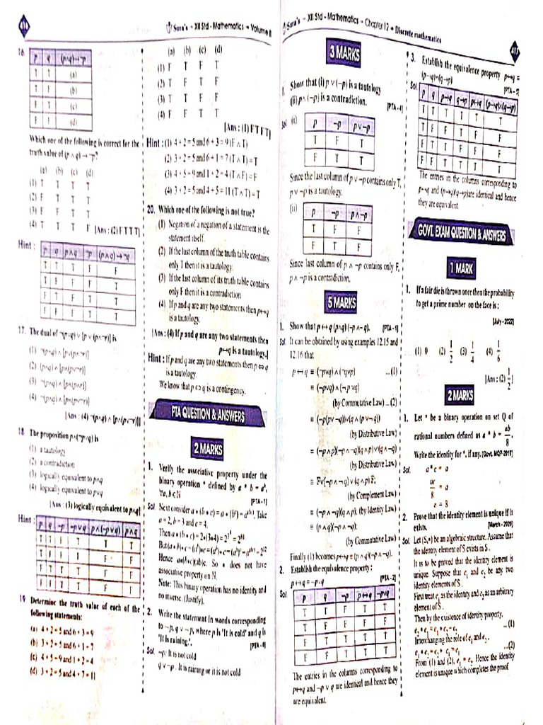 12th Unit 12 PYQ PTA | PDF