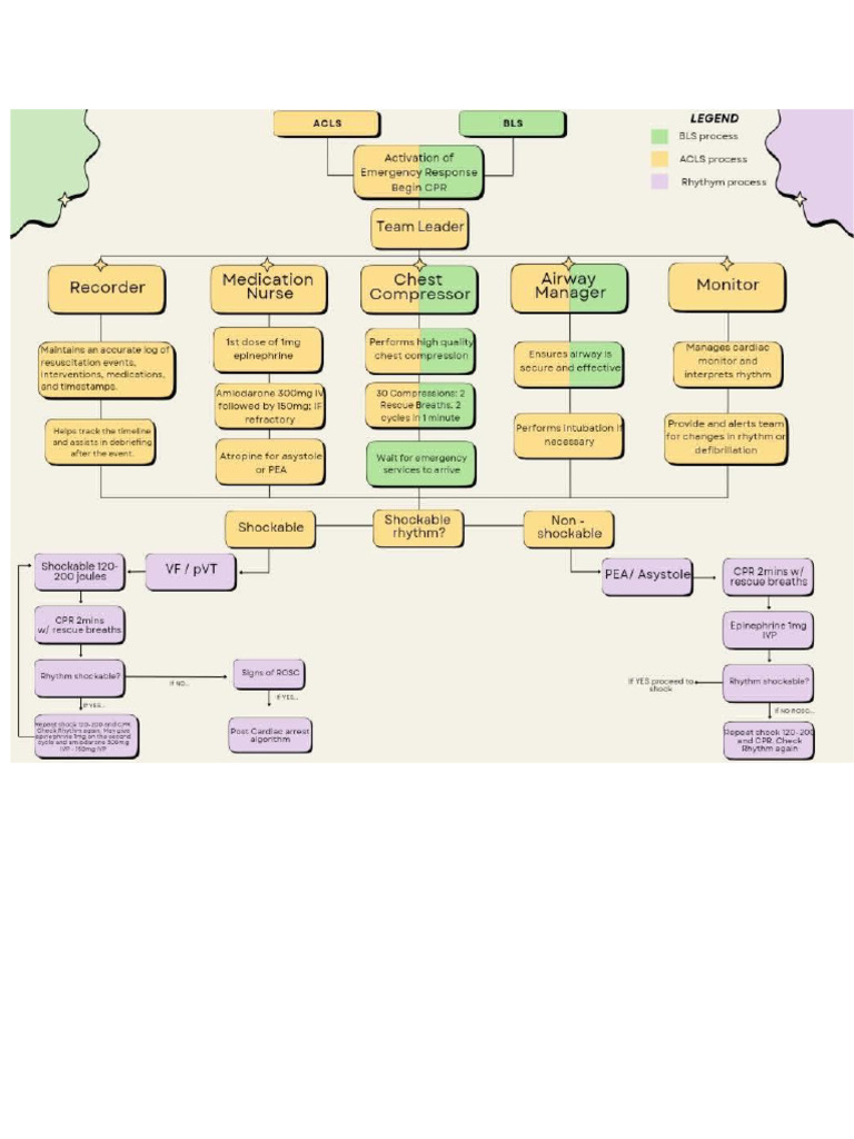 ACLS and BLS Diagram | PDF