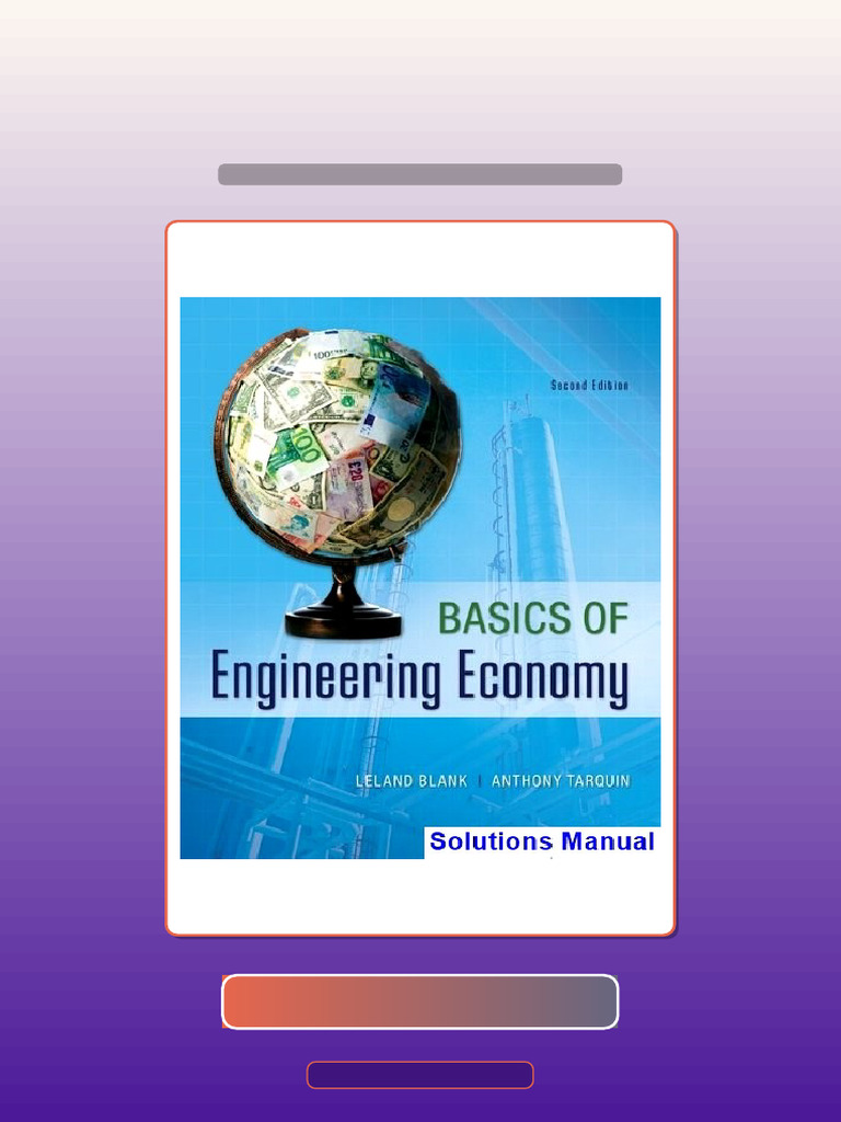Basics of Engineering Economy 2nd Edition Blank Ebook and TestBank ...