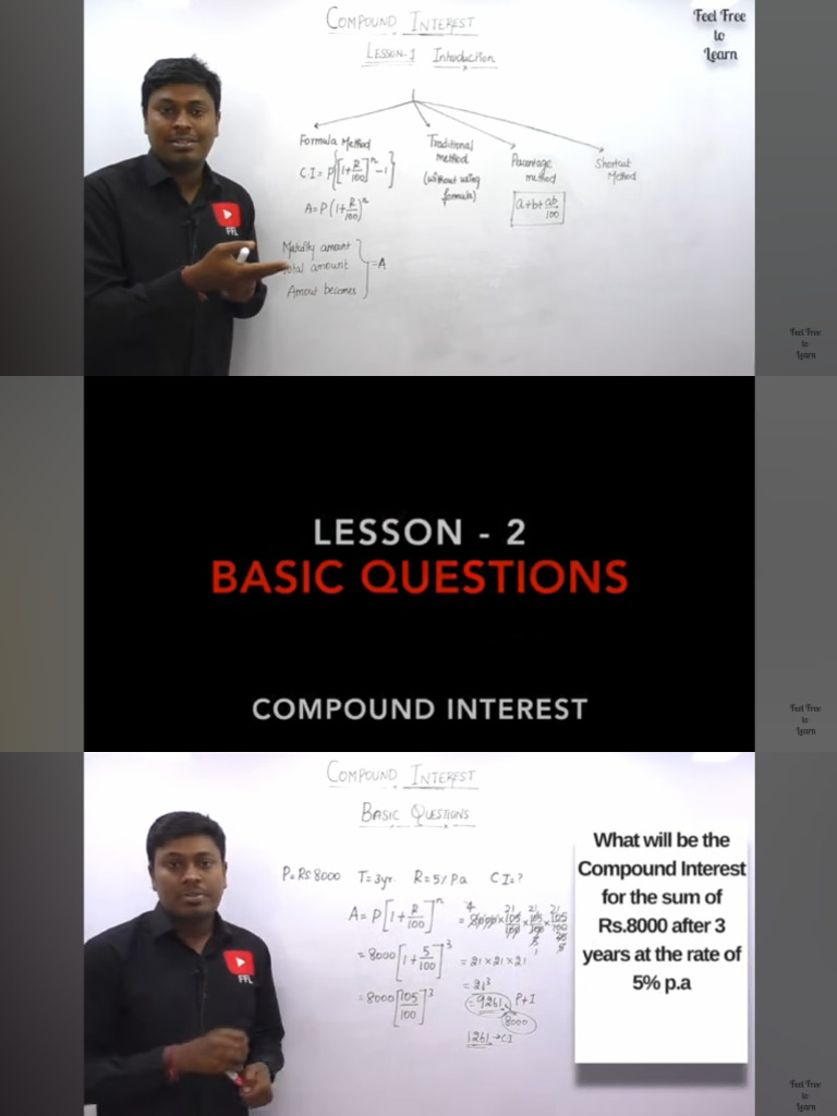 Compound Interest - Youtube | PDF